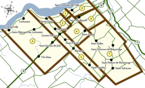 Carte des seigneuries - Patrimoire et histoire des seigneuries de ...
